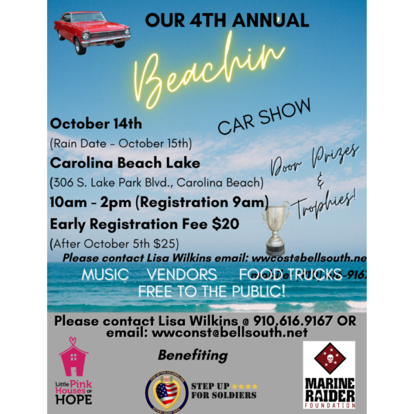 4th Annual Beachin' Car Show - Marine Raider Foundation