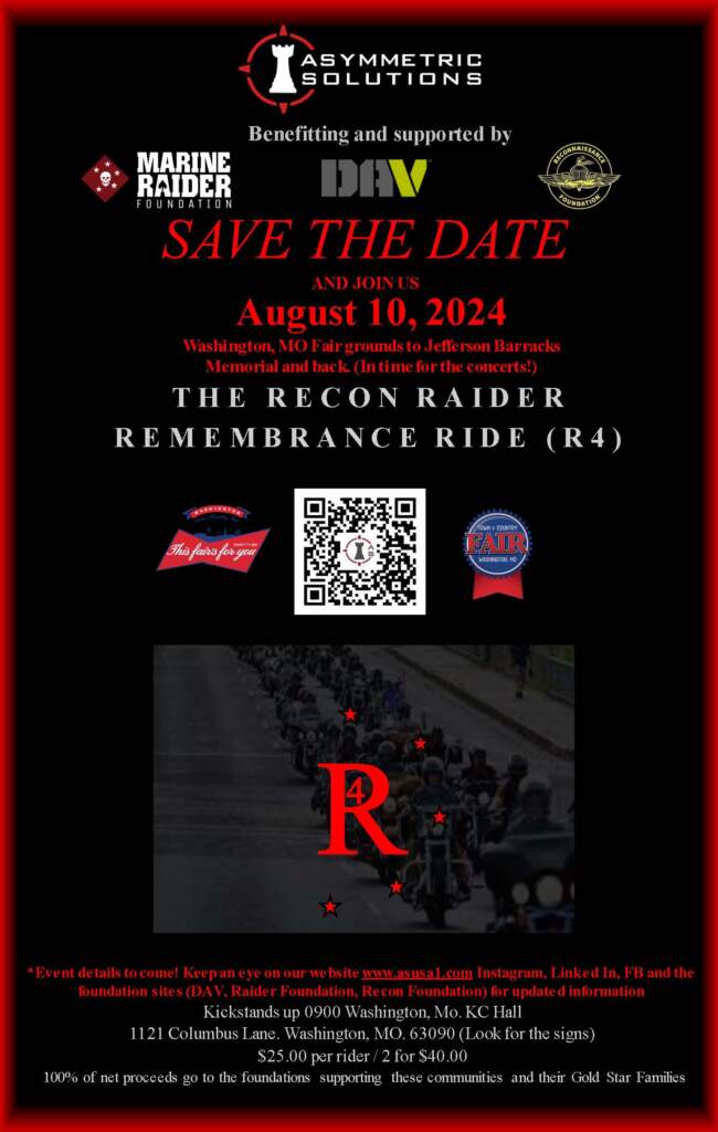 2024 Recon Raider Remembrance Ride - Marine Raider Foundation